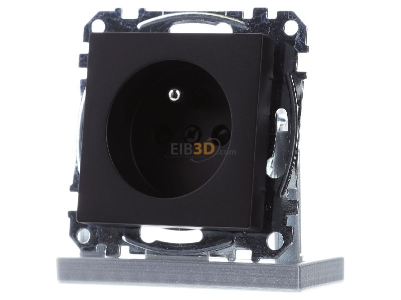 eibmarkt.com - Socket outlet earthing pin black MEG2500-0403