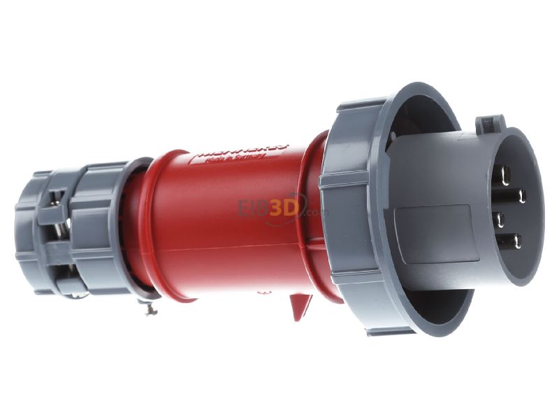eibmarkt.com - CEE plug 32A 4p 6h 400 V (50+60 Hz) red 3841
