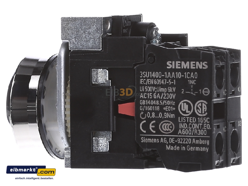 eibmarkt.com - Complete push button red 3SU1152-0AB20-1CA0