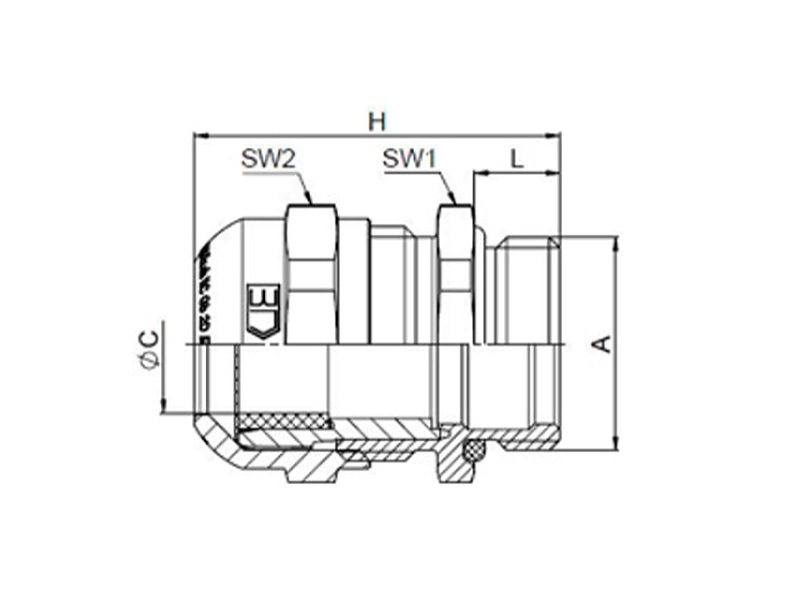 eibmarkt.com - Cable gland / core connector M32 K100-1032-00-EX