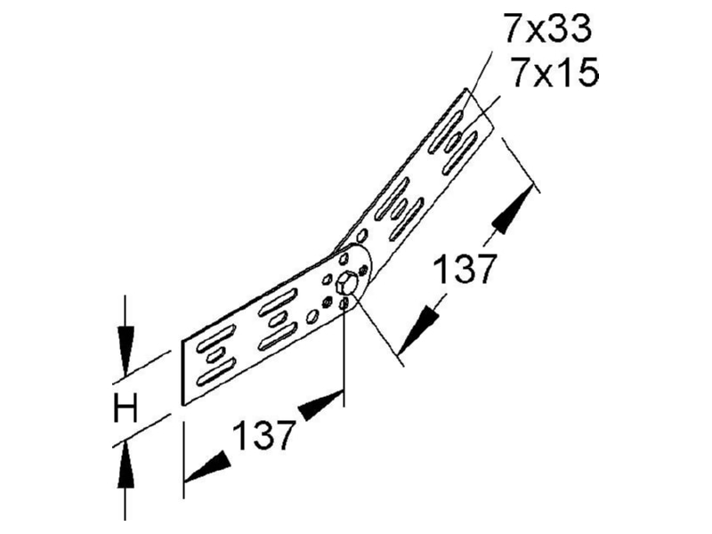 eibmarkt.com - Length- and angle joint for cable tray RGV 60 F