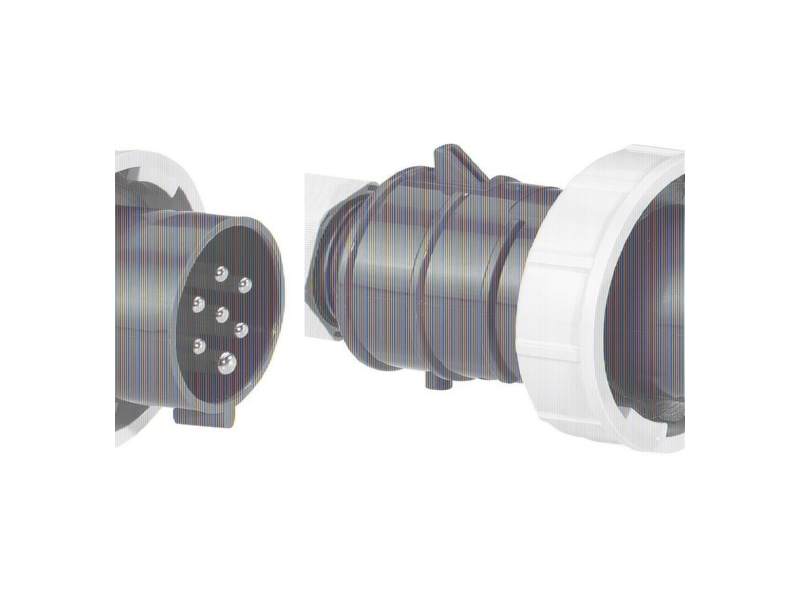 eibmarkt.com - CEE plug 16A 7p 6h 400 V (50+60 Hz) red 21667