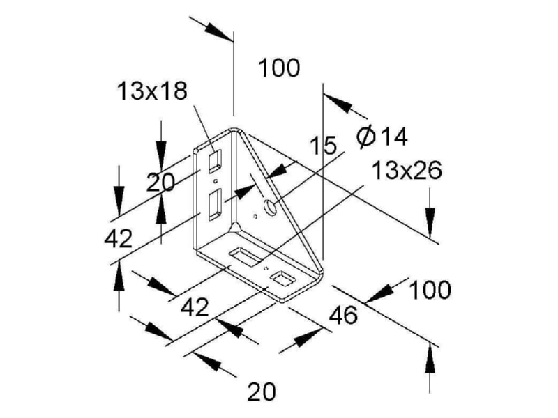 eibmarkt.com - Angle for U-profile TRV 40