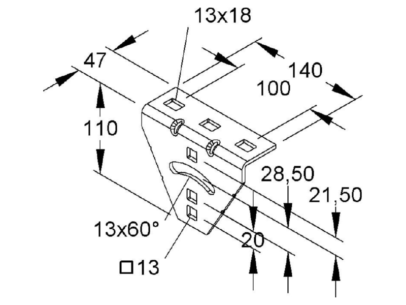 eibmarkt.com - Mounting element for profile rail Steel - Connection ...