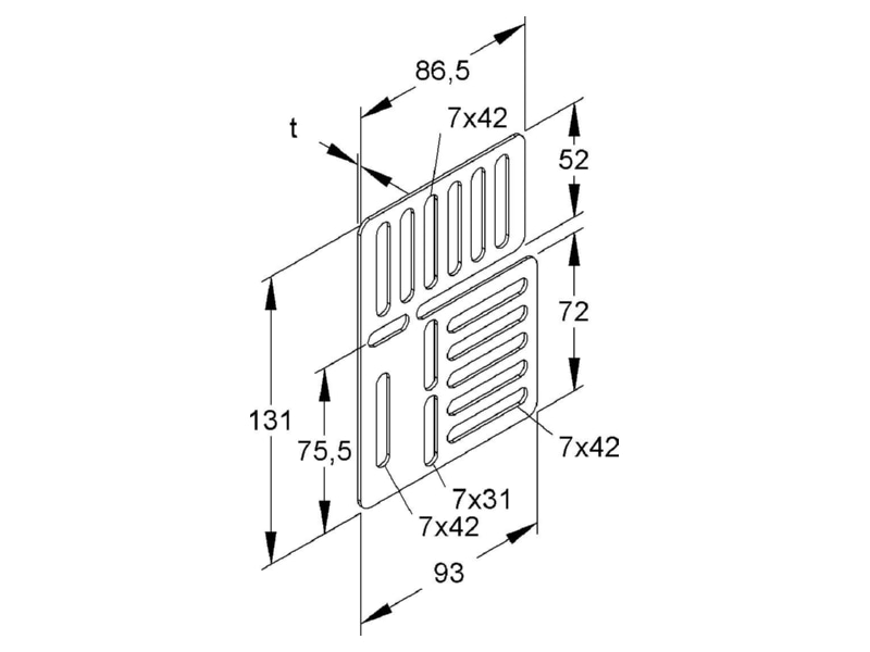 eibmarkt.com - Length- and angle joint for cable tray RUW 60 S