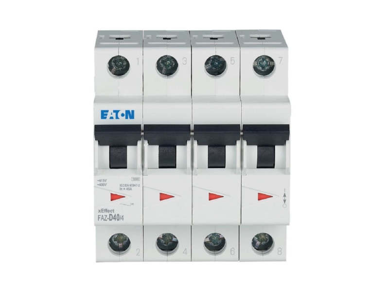 eibmarkt.com - Miniature circuit breaker 4-p D40A - Circuit breaker 40A ...