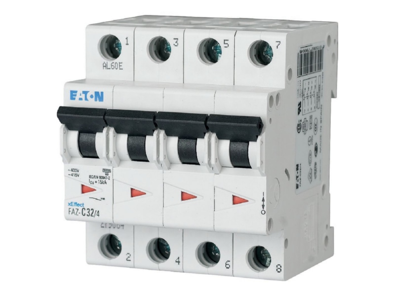 eibmarkt.com - Miniature circuit breaker 4-p Z8A - Circuit breaker 8A ...